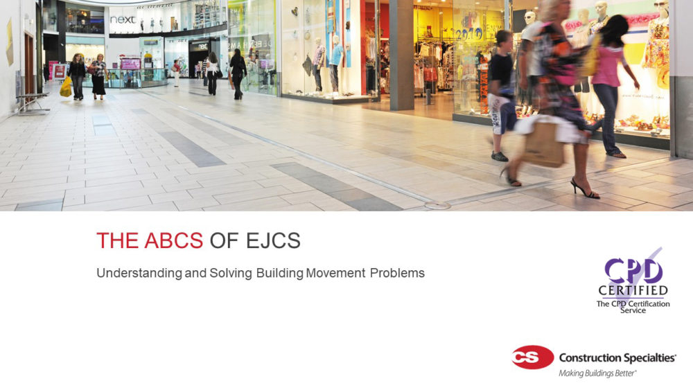 The ABCs of EJCs - An Expansion Joint Cover CPD | Construction Specialties