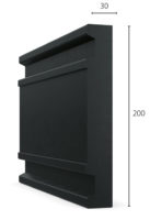 CS Acrovyn 200W Crash Rails | Severe Duty EPDM Rubber