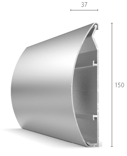 Stainless Steel Crash Rail | CS Acrovyn® CRC 150