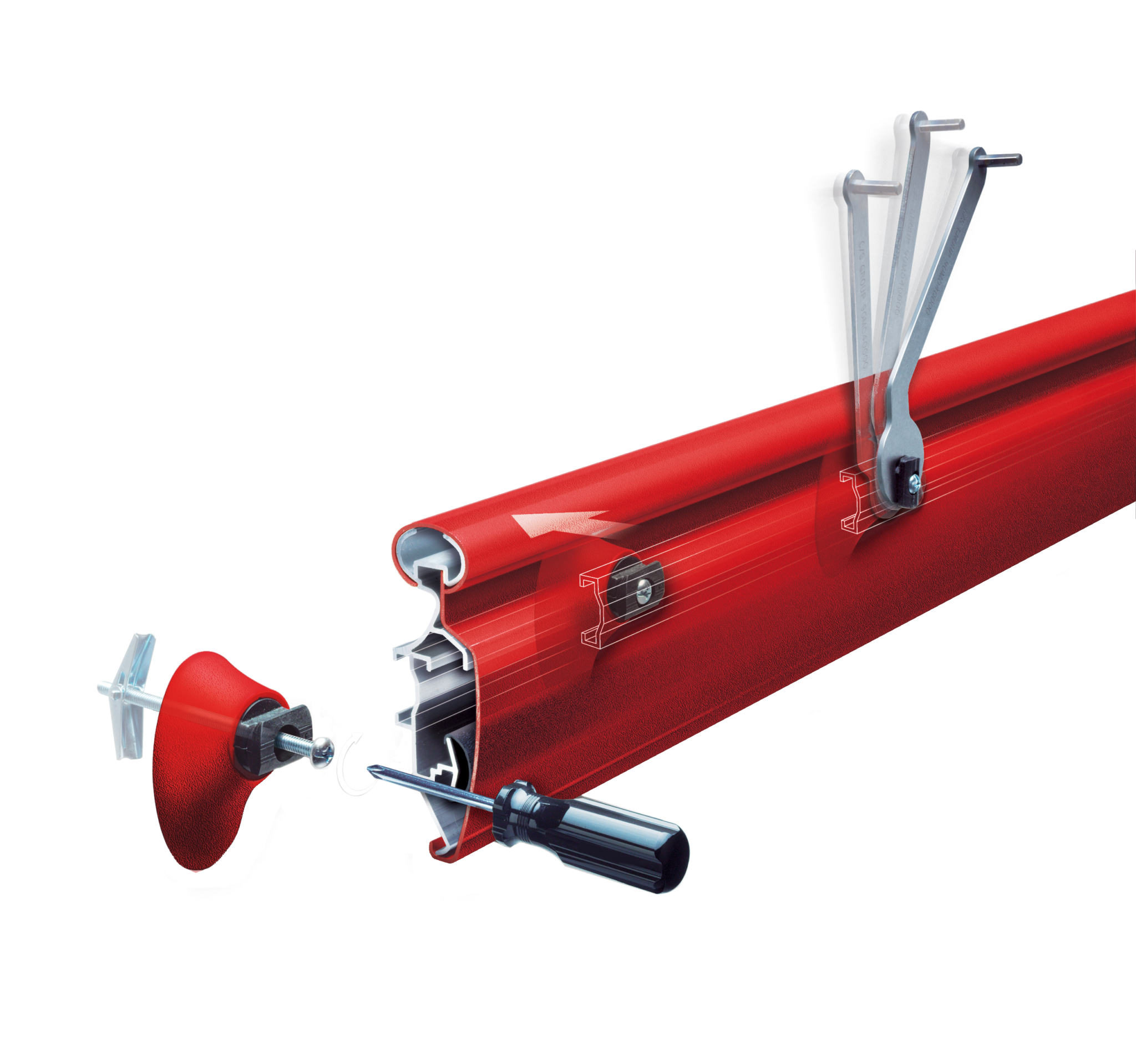 Quick Lock for CS Acrovyn Hand/Crash Rails