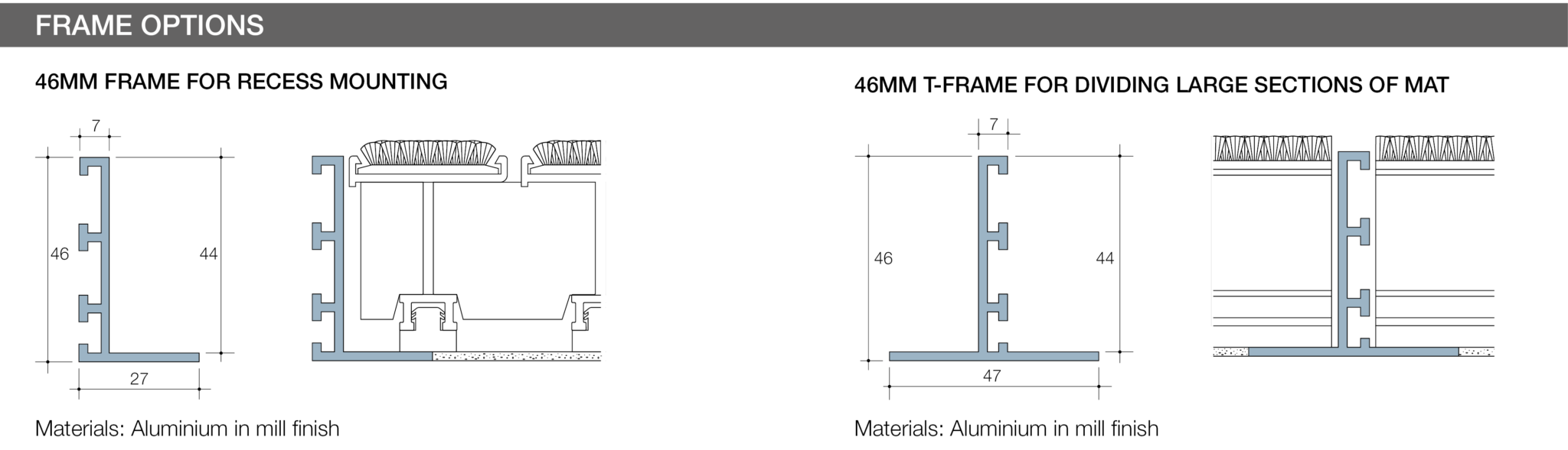 Entrance Mat for Deep Mat Wells | CS PEDIGRID®