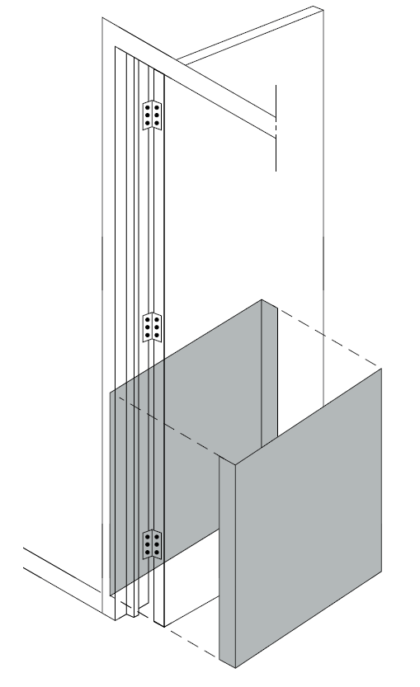 CS Acrovyn Door Cladding | Channels, Plates & Angles