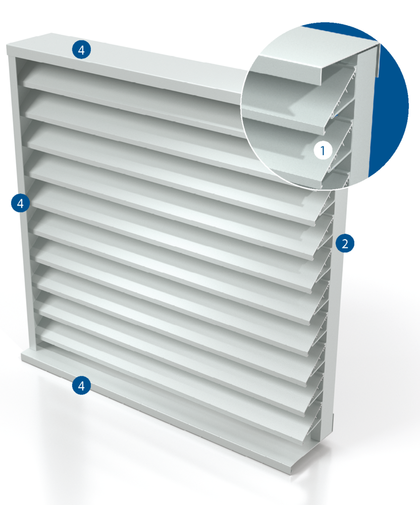 A-3105C Ventilation Louvres | Construction Specialties